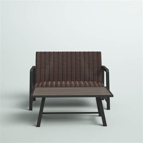 Wade Logan Biko 2 Piece Rattan Sofa Seating Group Wayfair