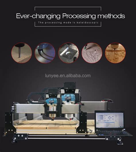 Diy 중형 Cnc 가공 목재 금속 플라스틱 Cnc 조각 기계