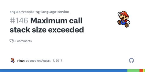 Maximum Call Stack Size Exceeded Issue Angular Vscode Ng Language Service Github
