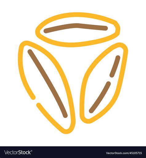 Semolina Grain Healthy Color Icon Royalty Free Vector Image