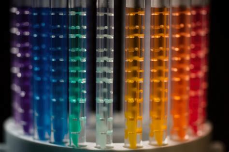 Premium Photo A Detailed Macro Shot Of A Chromatography Column Packed With A Rainbow Of Premium Photo A Detailed Macro Shot Of A Chromatography Column Packed With A Rainbow Of