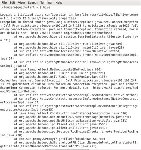 starting hosts and roles in cloudera vm big data and sql