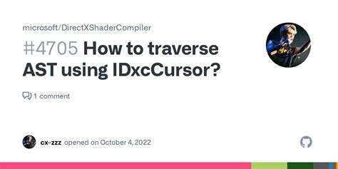 How To Traverse Ast Using Idxccursor · Issue 4705 · Microsoft