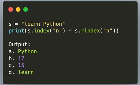 Python Question Can You Figure This One Out What Is The Output Of This Benjamin Bennett