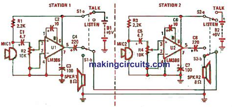 Fm Wireless Intercom Circuit Diagram Circuit Diagram