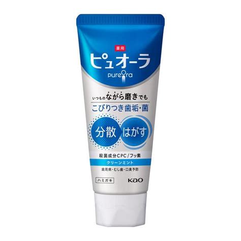 퓨오라 약용하미가키 클린 민트 115g 가오 충치・구취・치고기 염예방 재팬스토어 일본약 의약품 전문 직구 쇼핑몰