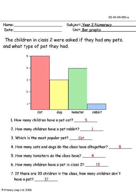 Bar Graph Questions For Grade 5