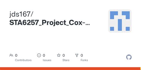 Github Jds167sta6257projectcox Proportional Hazards Models