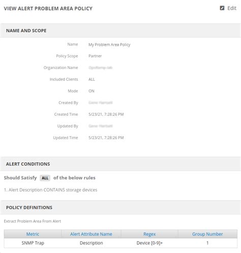 Edit A Policy OpsRamp Documentation