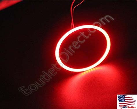 New Red Size Mm Super Bright SMD COB LED Halo Ring Angel Eyes Led Car Headlight V DC