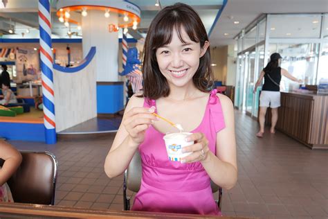実は沖縄ではじめて食べた、ブルーシールアイス🍦 どこのお店も可愛くてテンション上がった🩷🩵 ブルーシール