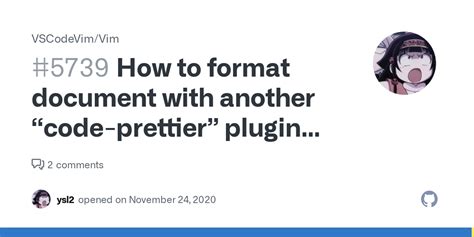 How To Format Document With Another Code Prettier Plugin By Using Vim