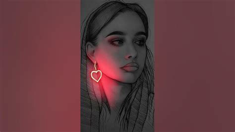 افضل رسومات فتاة بتأثير الاضاءة رسمفتاةرسمفتاةبقلمالرصاصرسمبنتrntmr Youtube