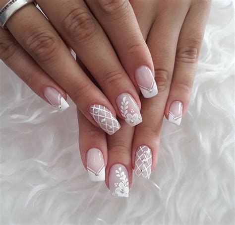 Unhas Decoradas Para Noivas Dicas E Ideias Manicura de uñas Uñas