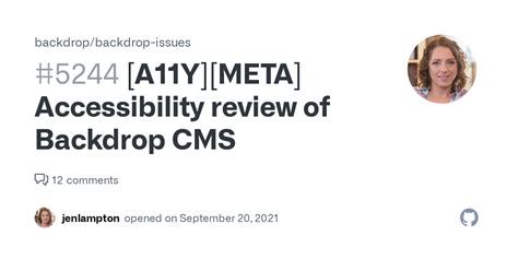 A11y Meta Accessibility Review Of Backdrop Cms · Issue 5244