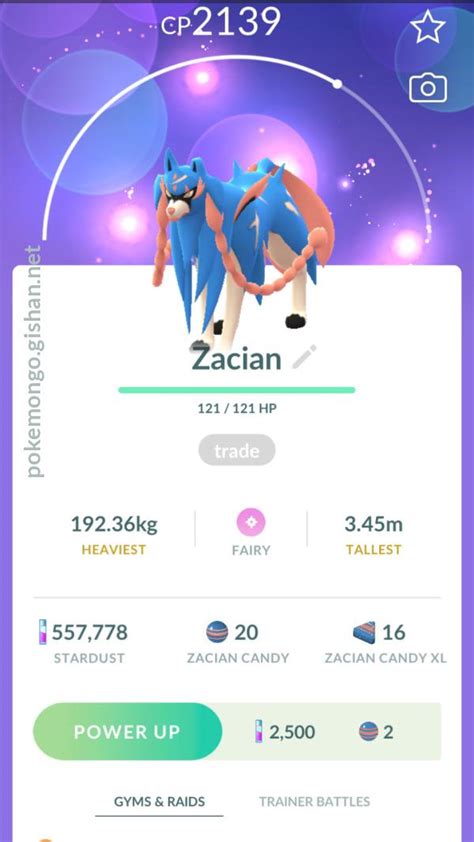 Zacian Hero Of Many Battles Pokemon Go