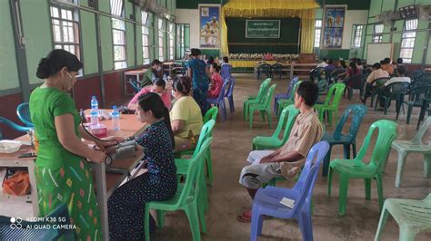 ကြာအင်းဆိပ်ကြီးမြို့နယ်တွင် ကိုဗစ် ၁၉ ရောဂါ ကြိုတင်ကာကွယ်ဆေး မိဘပြည်သူမ