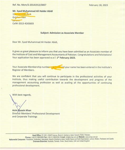 Syed Ali Haider Abidi Acma On Linkedin Alhumdulilah Admitted As An