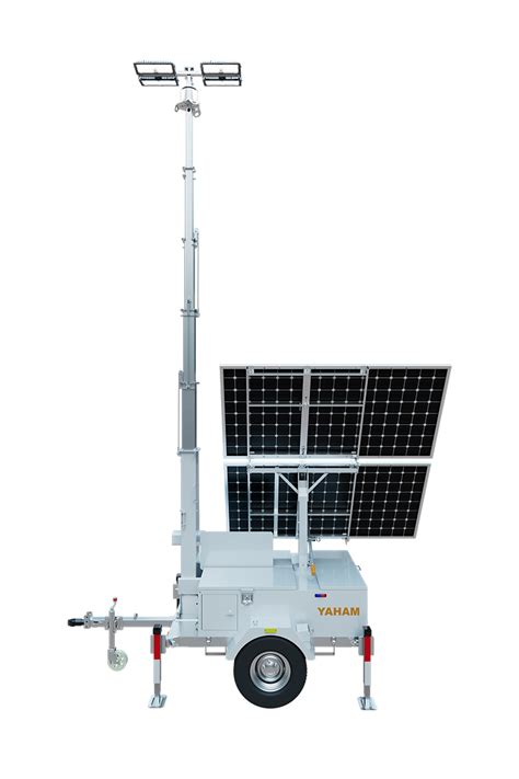 Solar Mobile Lighting Tower Yaham Trailer