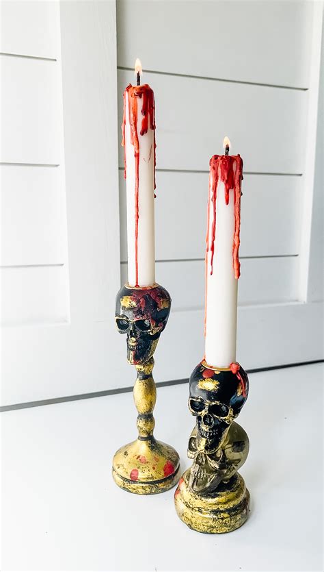 Diy Bleeding Candles Halloween Decor With The Blinks