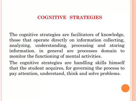 Cognitive And Metacognitive Pptx