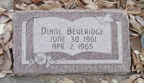Diane Beveridge 1961 1965 Memorial Find A Grave