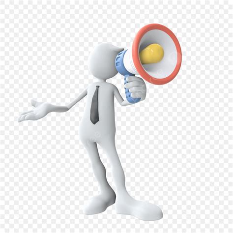 Stickman 3d Images Hd 3d Stickman Hello With Megaphone 3d Stickman