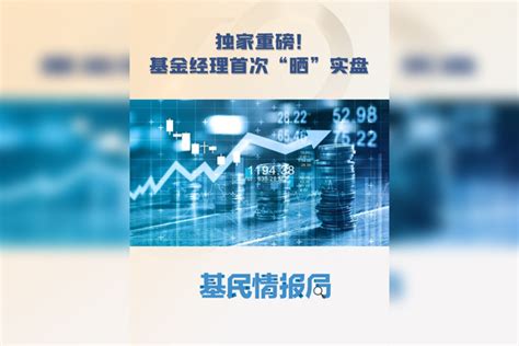 基民情报局丨独家重磅基金经理首次晒实盘