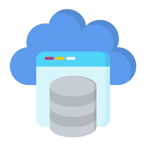 Premium Vector Cloud Storage Flat Illustration