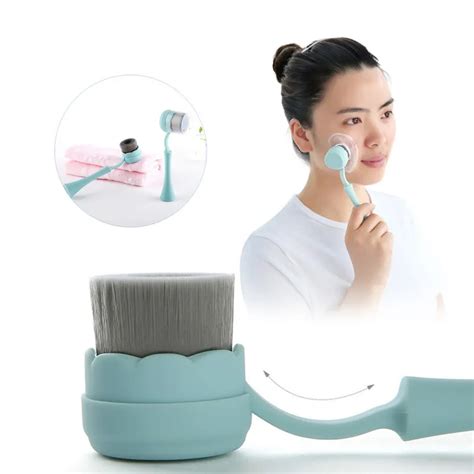 Sensitive Skin Soft Cleansing Bristles And Silicone Exfoliating Pad