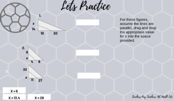 Triangle Proportionality Theorem Notes And GOOGLE SLIDES ACTIVITY