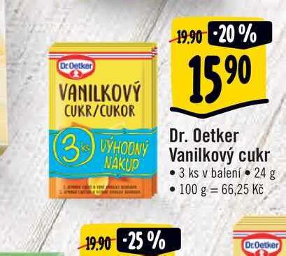 Dr Oetker Vanilkový cukr ks v akci AkcniCeny cz