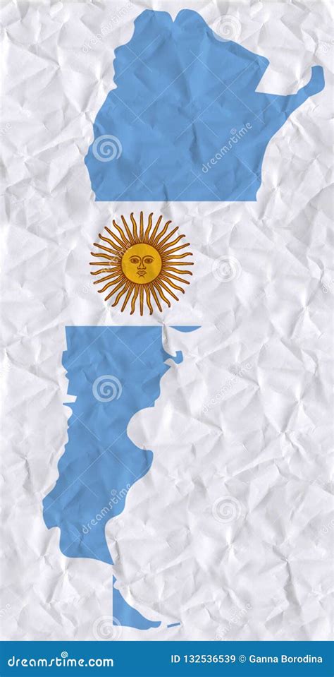 Papel Amarrotado Velho Do Vetor Com Pintura Da Aquarela Da Bandeira E