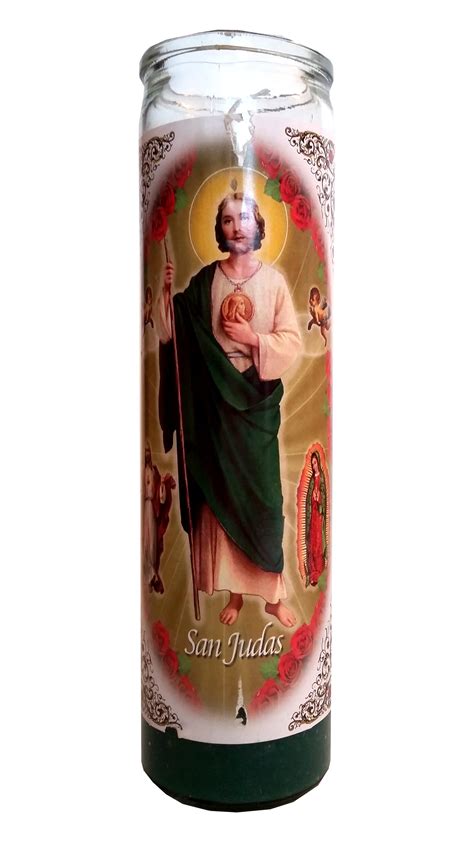 Saint Judas Tadeo San Judas Tadeo Devotional Green Candle