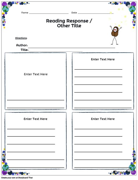 Reading Response Cheat Sheet Reading Cheat Sheets Tpt