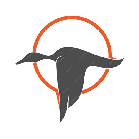 Premium Vector Duck Icon Logo Design Concept Template Illustration