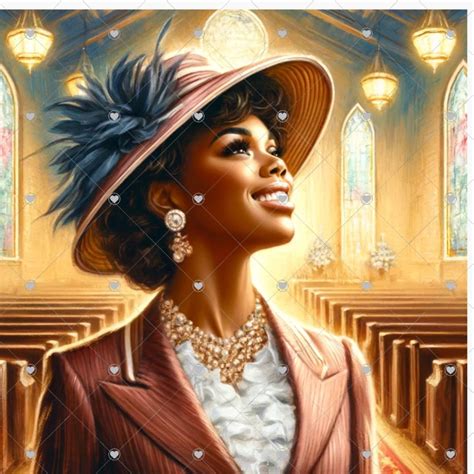 Church Ladies Clipart Clipart Bundle Digital Download African