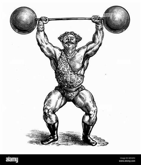 Circus Strong Man Illustration