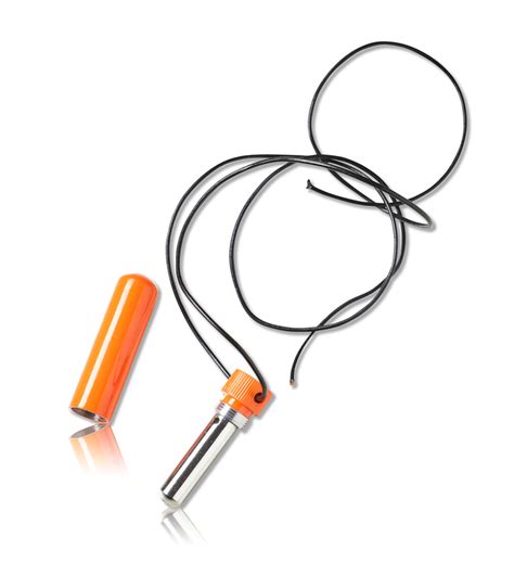 Poppers Inhaler Single Stainless Steel Orange
