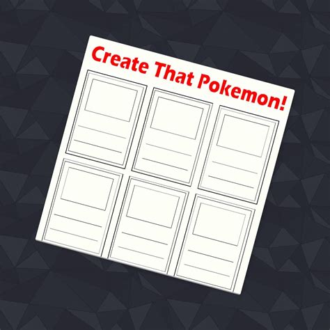 Create Your Own Pokemon Cards Digital Download Etsy