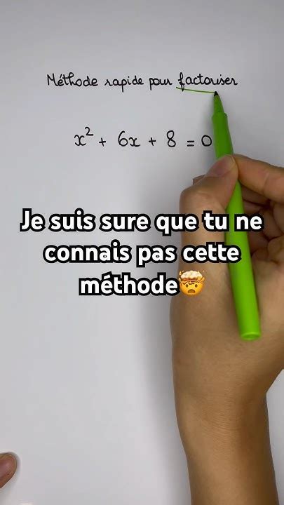 💪 Méthode Rapide Pour Factoriser Maths Youtube