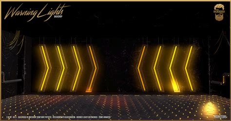 Second Life Marketplace Warning Lights Backdrop The Bearded Guy