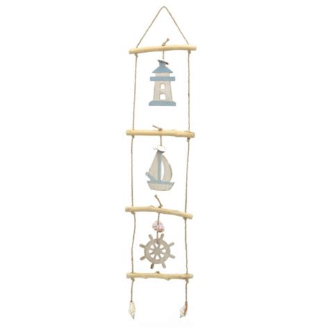 shabby chic nautical ladder decoration nautical ornament hanging