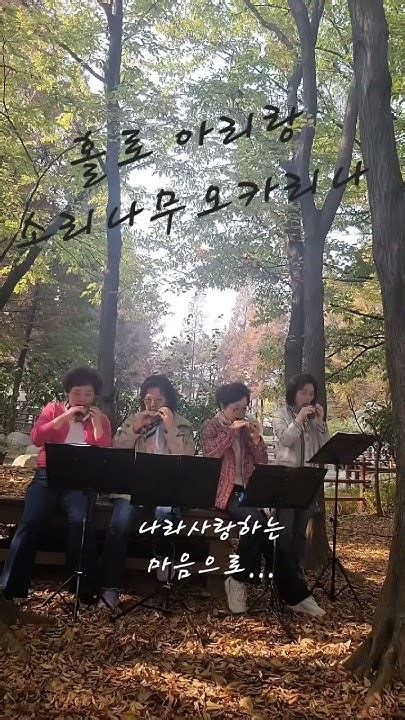 홀로아리랑 서유석 소리나무오카리나 연주시흥곰솔누리숲 Youtube
