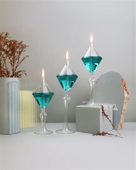 Love Glass Oil Candle Set Emerald Glassic By Evohome