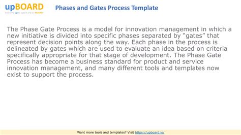 Free Phase Gate Process Template For Stages Gates Power Point Download