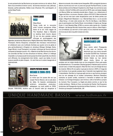 Bassiste Magazine Reviews