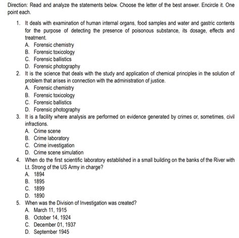 Direction Read And Analyze The Statements StudyX