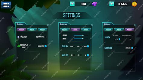 Premium Vector Stylize Game Ui Elements Menu Pop Up
