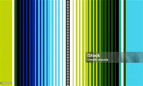 담요 줄무늬 원활한 벡터 패턴 Cinco 드 마요 파티 장식 또는 다채로운 줄무늬와 민족 멕시코 직물 패턴에 대한 배경 세라피에 대한 스톡 벡터 아트 및 기타 이미지